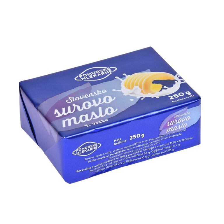 Surovo maslo - Pomurske mlekarne