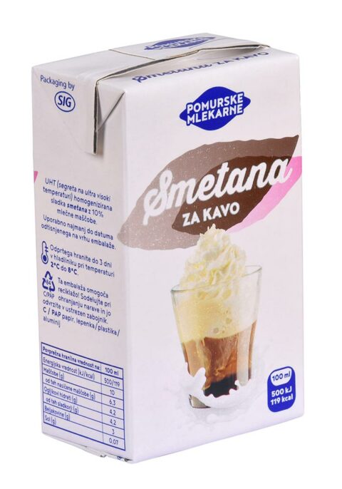 Smetana za kavo - Pomurske mlekarne